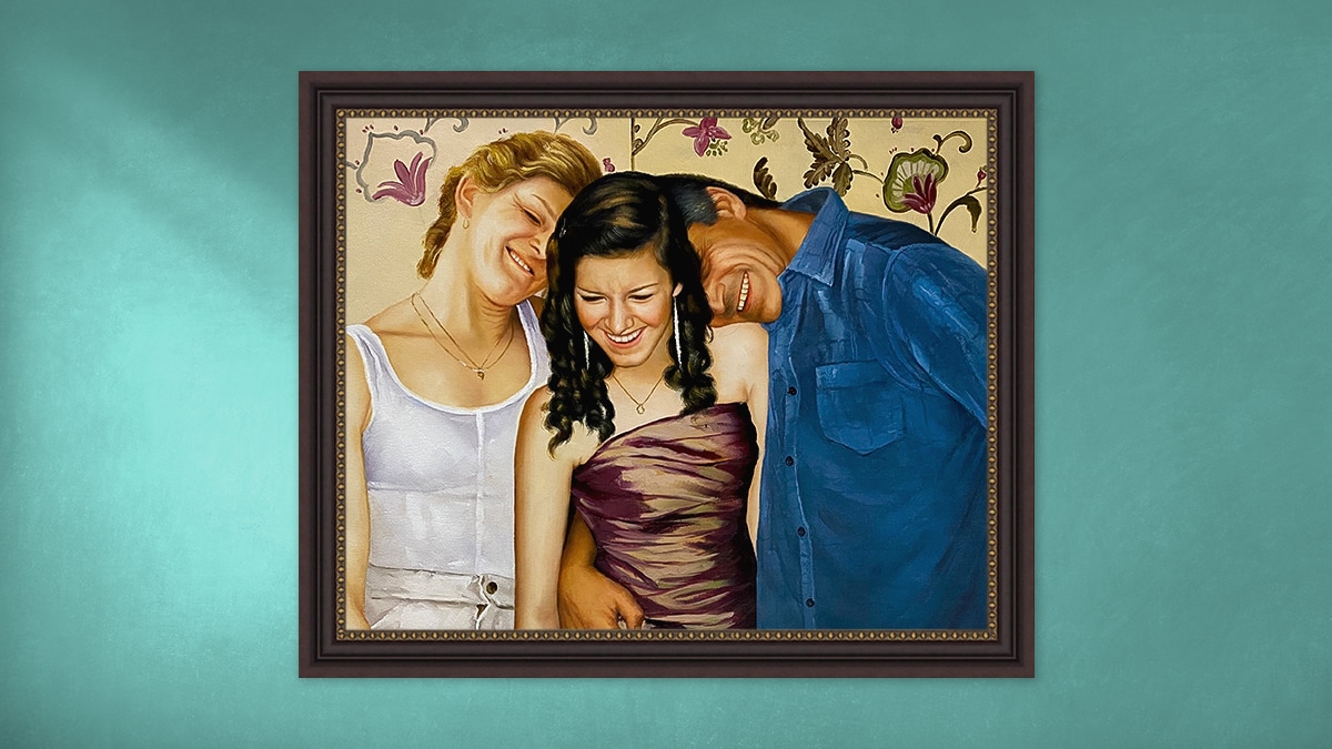 Acrylic Painting on Canvas | Photo to Acrylic Portraits | [Free Shipping]