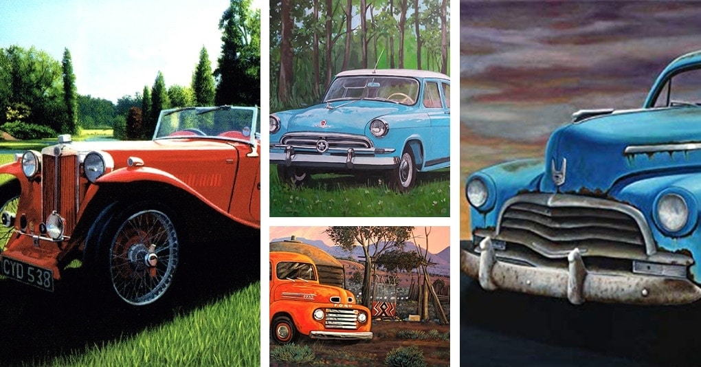 Car Portraits | Car Painting from Photo | Oil Portrait [Free Shipping]