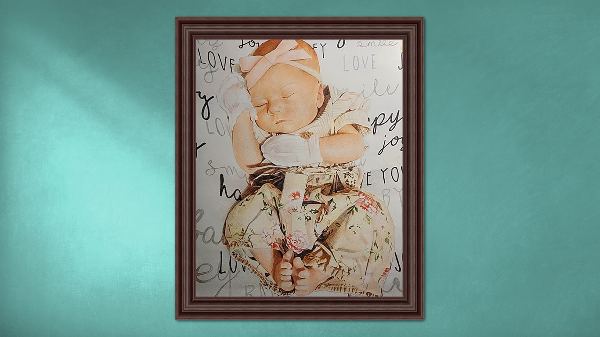 Baby Colored Pencil Portrait | Photo to Pencil Sketch [Free Shipping]