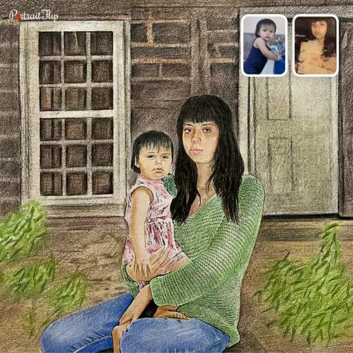 Bad Photos To Colored Pencil Portraits | Pencil Sketch [Free Shipping]