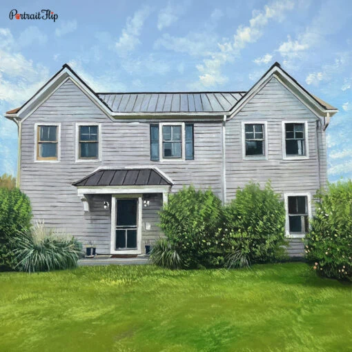 House Acrylic Portraits | Photo to Acrylic Painting | [Free Shipping]