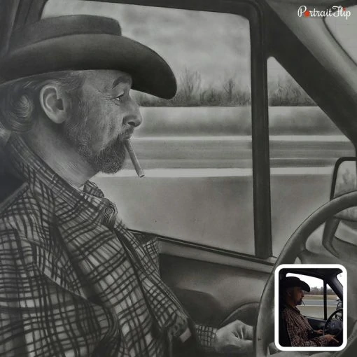 Human Charcoal Portraits | Photo to Charcoal Drawing [Free Shipping]
