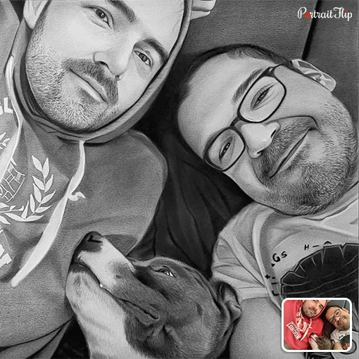 Human Charcoal Portraits | Photo to Charcoal Drawing [Free Shipping]