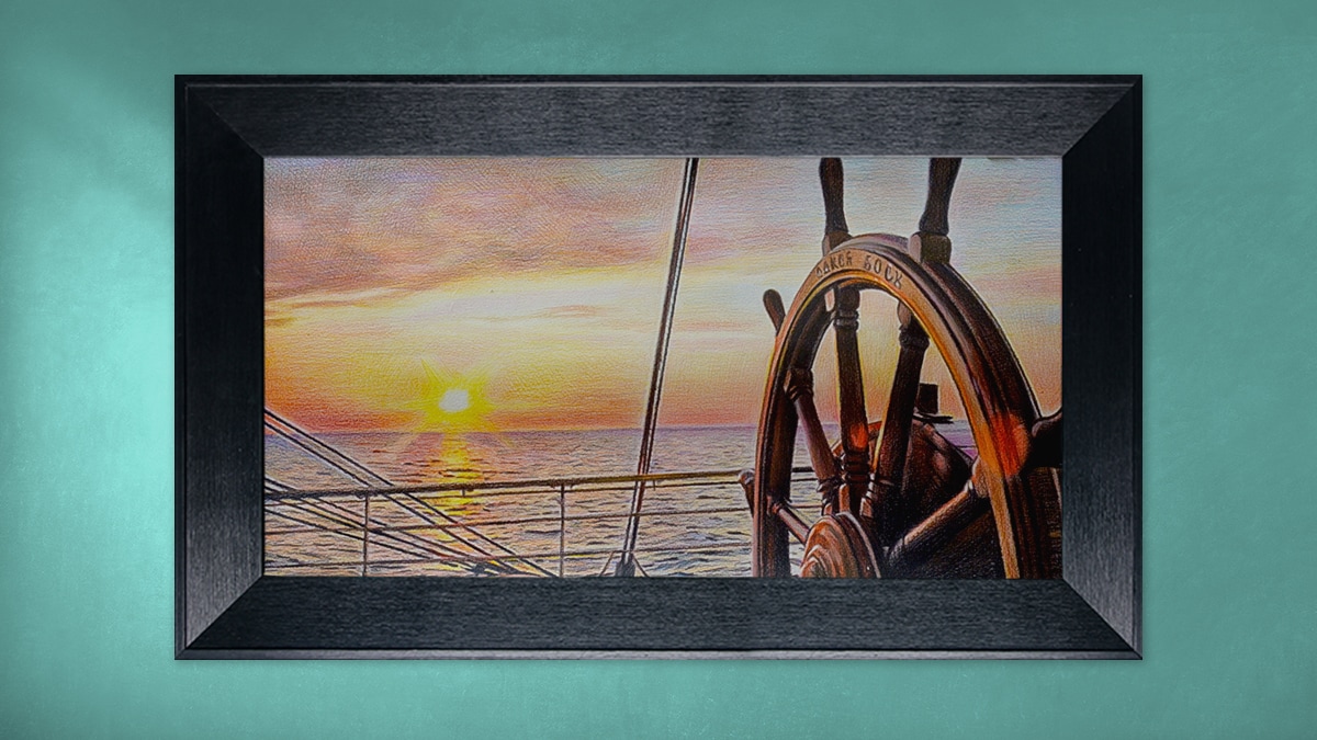 Landscape Colored Pencil Portraits from your Photos [Free Shipping]