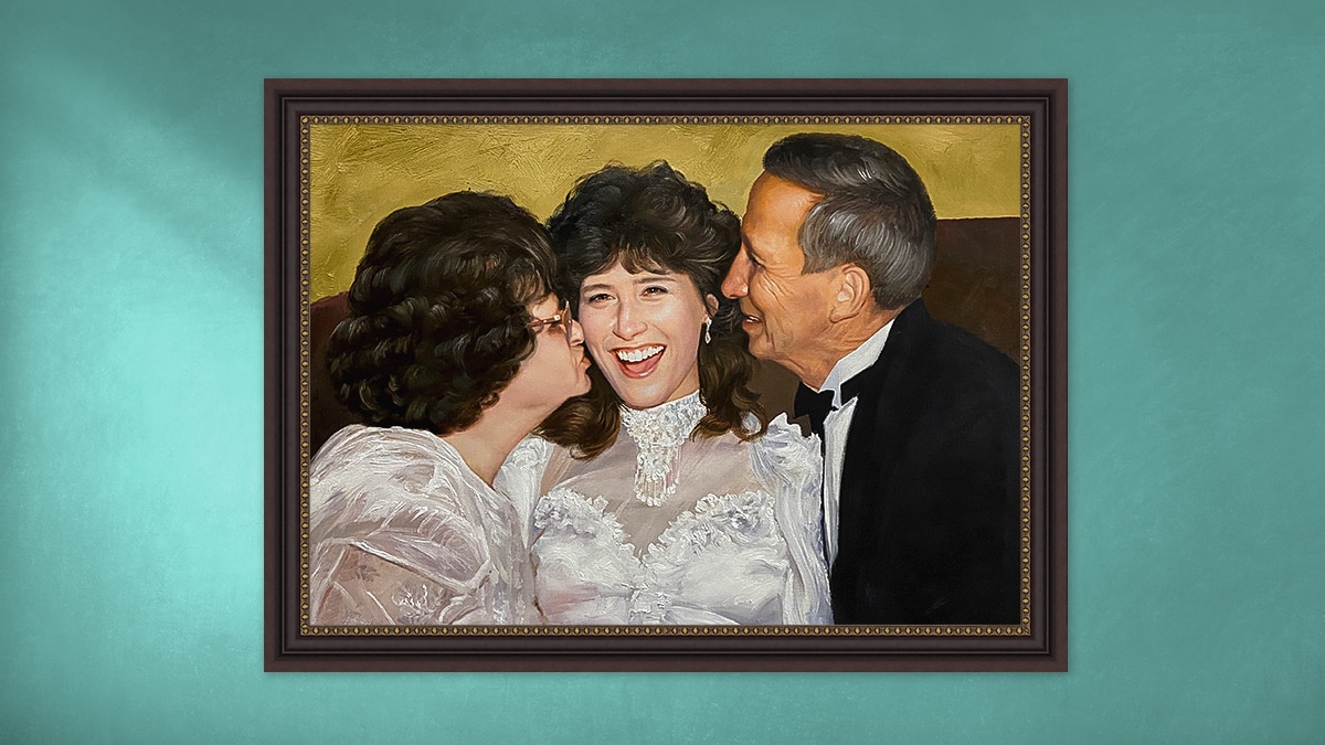 Parents & Children Acrylic Portraits from your Photos | [Free Shipping]