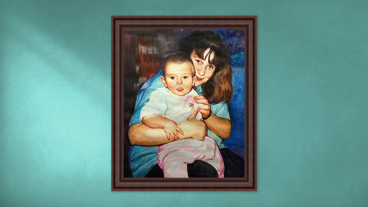 Parents & Children Watercolor Portraits from your Photos | [Free Shipping]