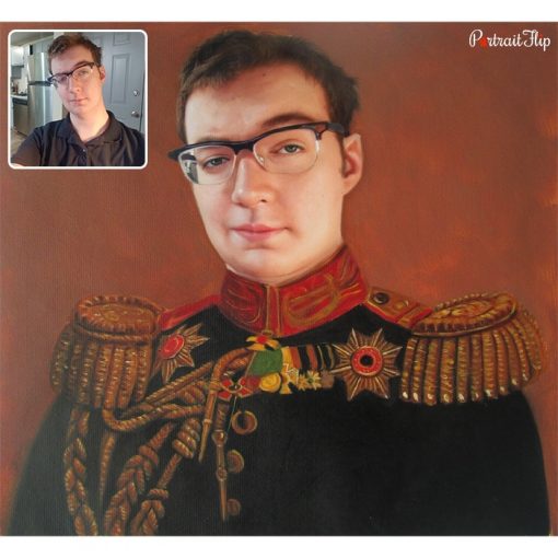 Custom Royal Portrait: Experience Royalty with Handmade Art