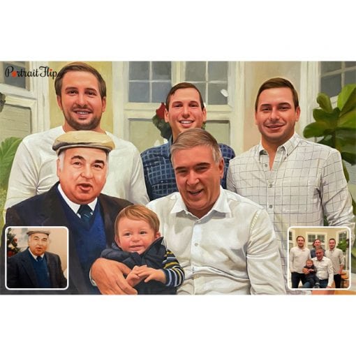 Merge Multiple Photos Into Custom Painting | Compilation Portraits