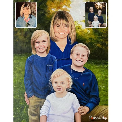 Merge Multiple Photos Into Custom Painting | Compilation Portraits