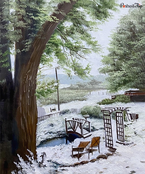 Custom Landscape Portraits from your Photos | PortraitFlip