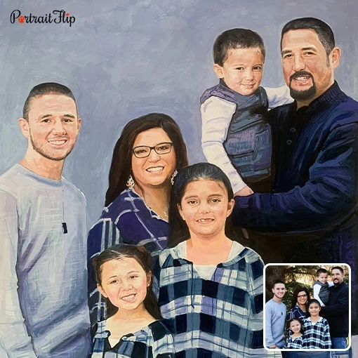 Family Pastel Portraits | Photo to Pastel Painting | [Free Shipping]