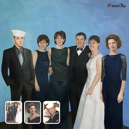 Family Pastel Portraits | Photo to Pastel Painting | [Free Shipping]