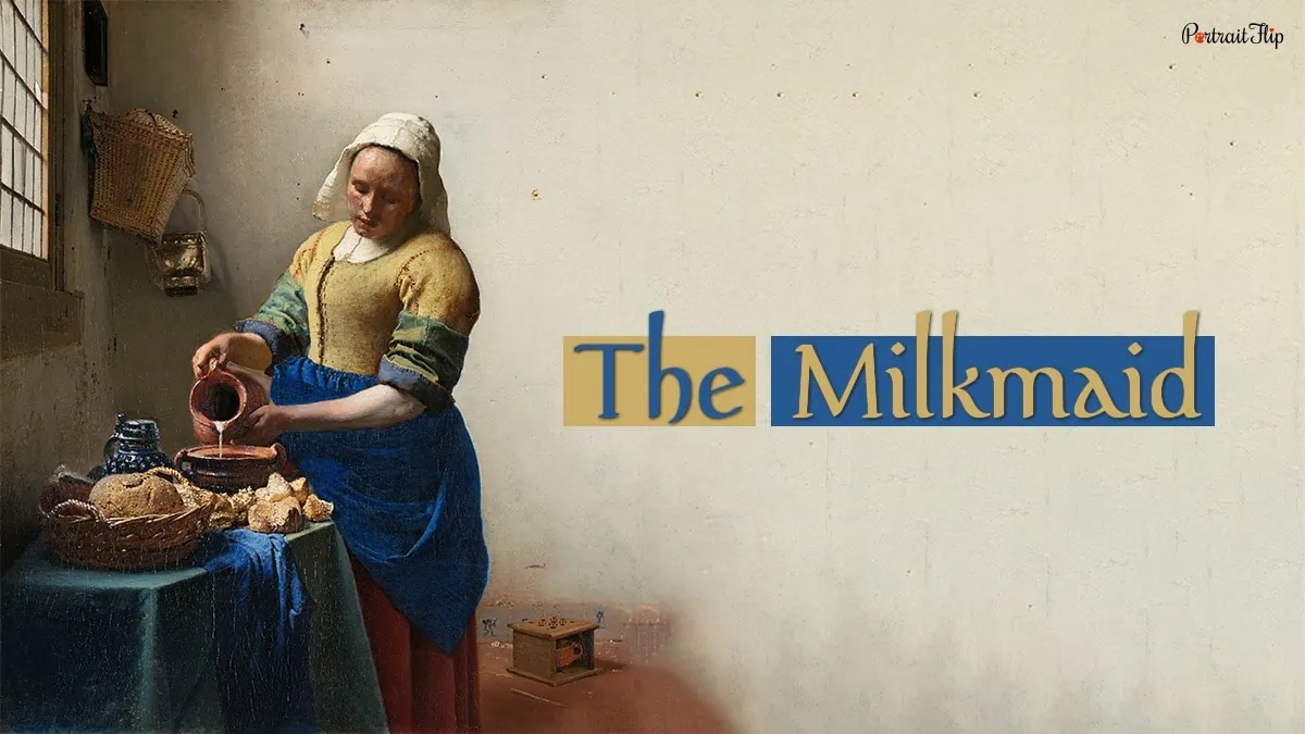 Johannes Vermeer The Milkmaid The Milkmaid By Johannes Vermeer