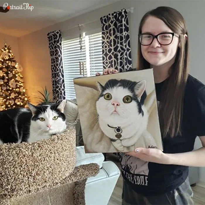 Photo to Custom Cat Portraits: Cat Paintings by PortraitFlip