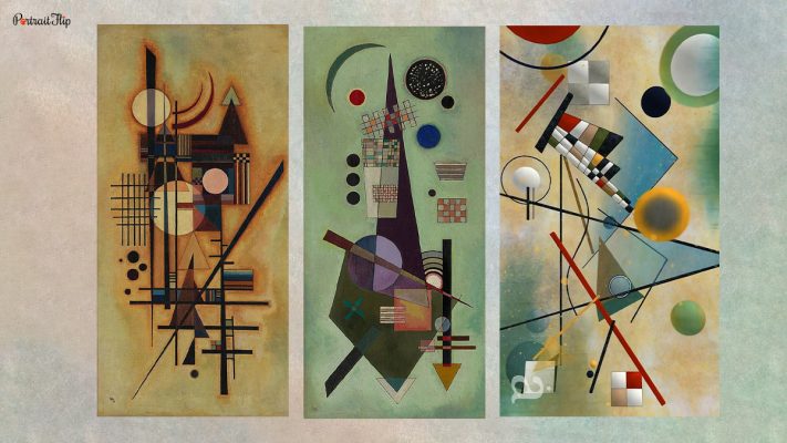 Composition 8: Kandinsky's Portrayal of Art Through Geometry
