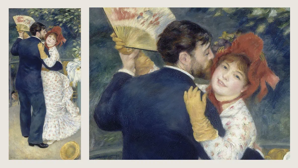 Impressionist Paintings Romance Signed Stretched Romantic