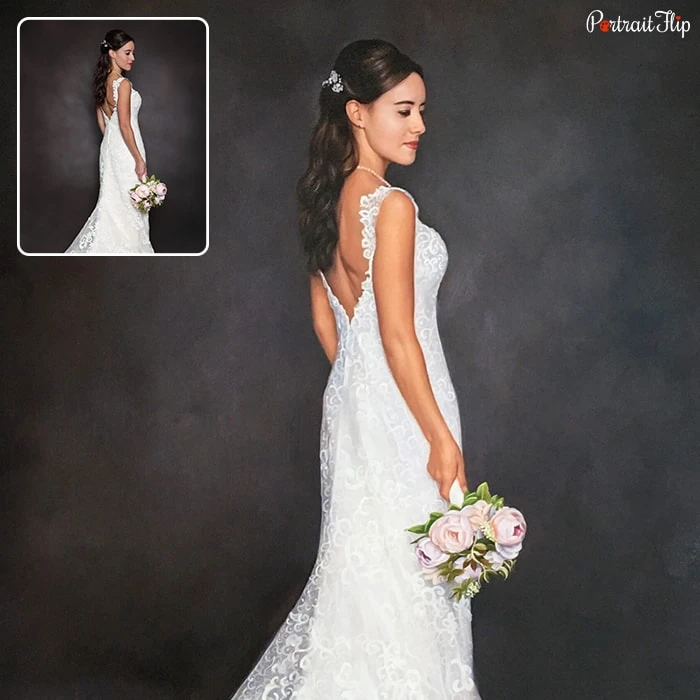 Custom Wedding Paintings | Turn Wedding Photo Into Portraits