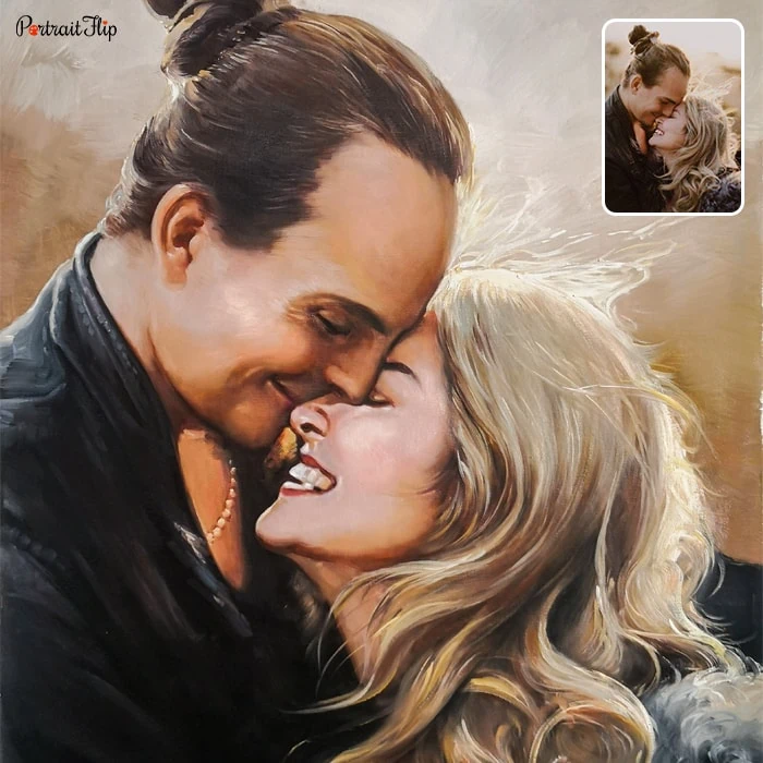 Anniversary Portraits By Real Artists | Couple Portrait From Photo