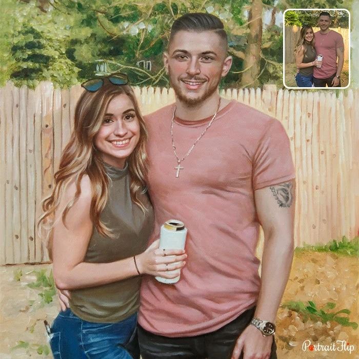 Anniversary Portraits By Real Artists | Couple Portrait From Photo