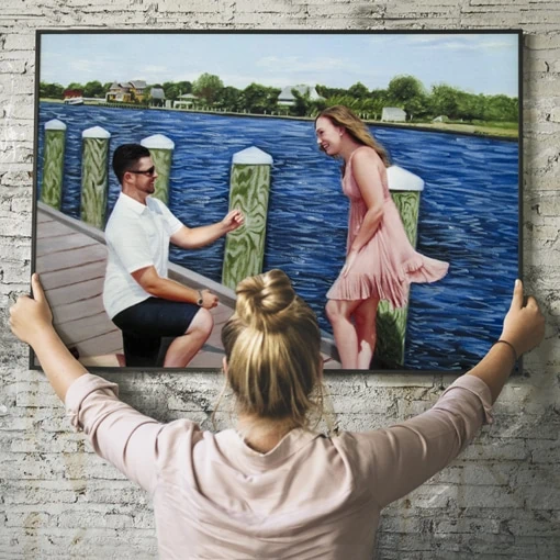Engagement Portrait Painting: Convert Your Best Day Into Paintings