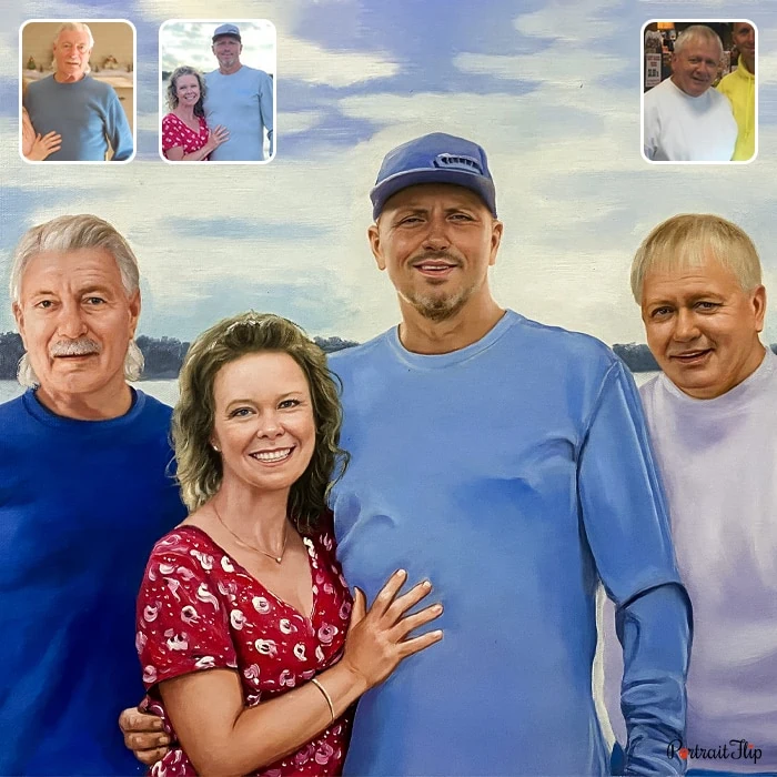 Turn Your Photo Into Custom Family Portrait | 100% Handmade