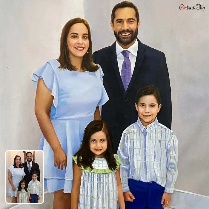 Turn Your Photo Into Custom Family Portrait | 100% Handmade