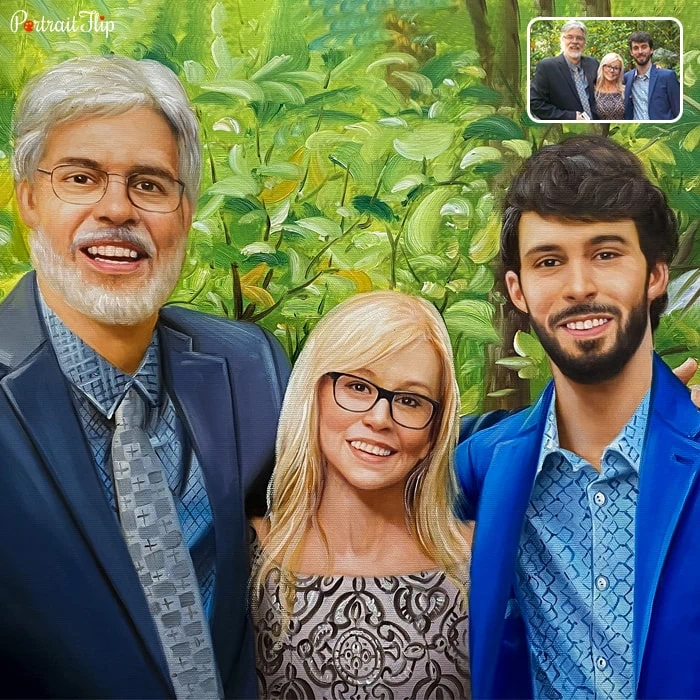 Turn Your Photo Into Custom Family Portrait | 100% Handmade