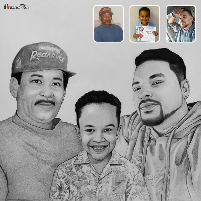 Turn Your Photo Into Custom Family Portrait | 100% Handmade