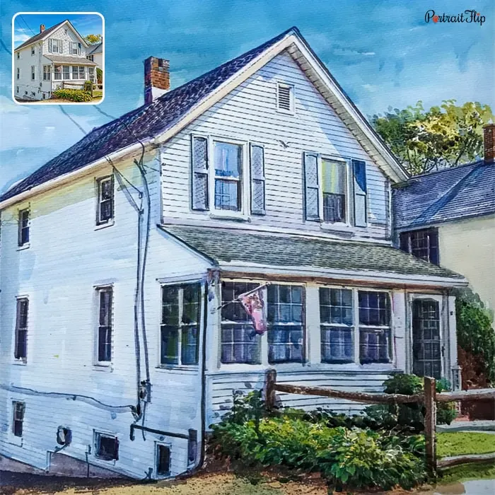 Get A House Portrait From Photos | PortraitFlip