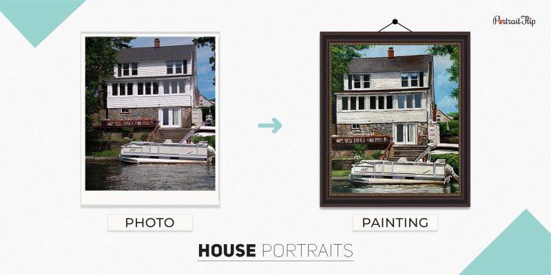 Get A House Portrait From Photos | PortraitFlip
