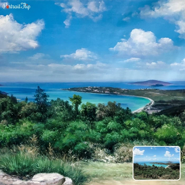Landscape Portrait | Turn Photo Into Landscape Painting