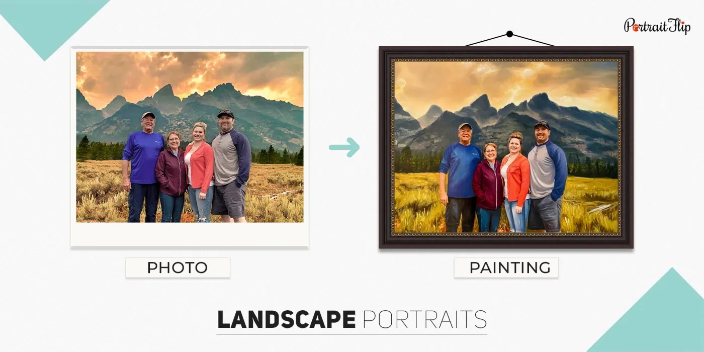 Landscape Portrait | Turn Photo Into Landscape Painting