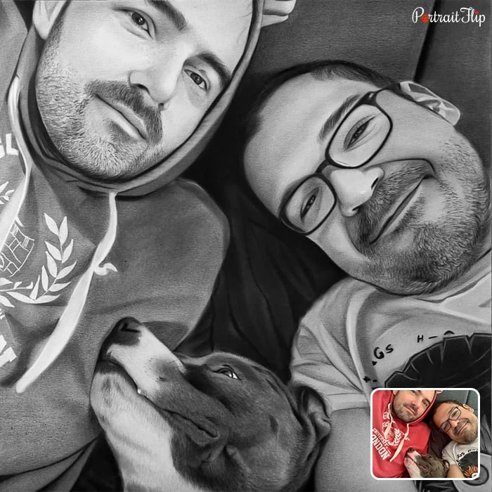 Memorial Paintings Of Lost Loved One With Family