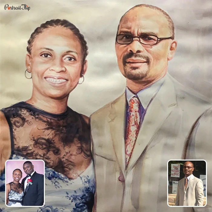 Memorial Paintings Of Lost Loved One With Family