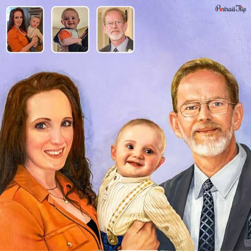 Merge Multiple Photos Into Custom Painting | Compilation Portraits