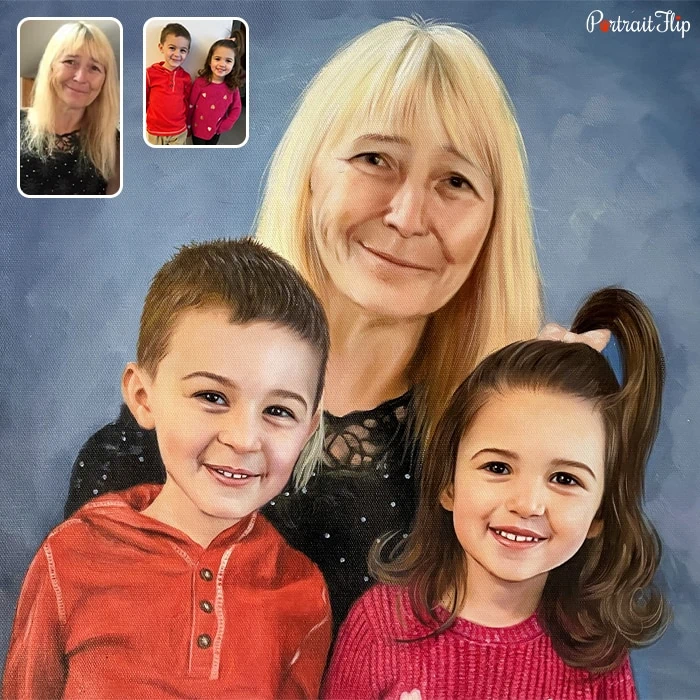 Merge Multiple Photos Into Custom Painting | Compilation Portraits