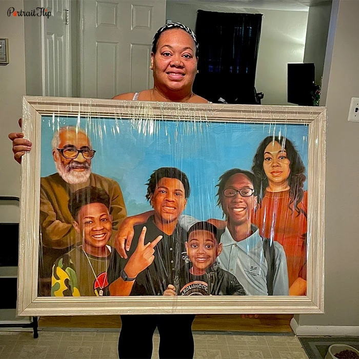 Merge Multiple Photos Into Custom Painting | Compilation Portraits