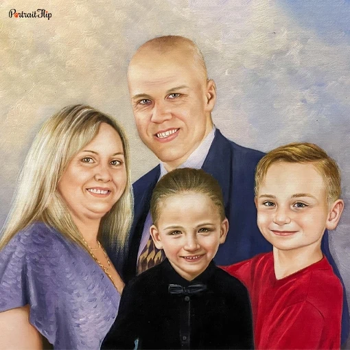 Memorial Paintings Of Lost Loved One With Family