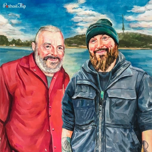 Memorial Paintings Of Lost Loved One With Family