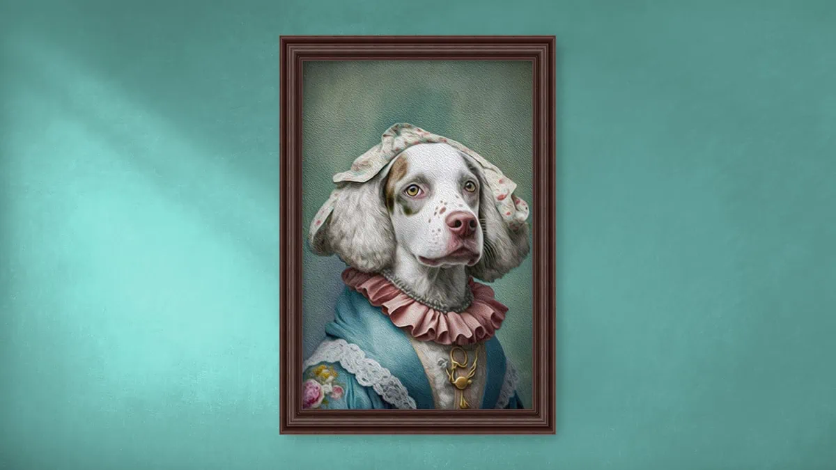 Victorian Princess Custom Pet Portraits from Photos [Free Shipping]