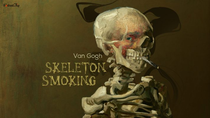 Van Gogh's Skeleton Smoking: Detailed Analysis of the Artwork