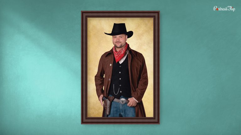 The Cowboy | Custom Royal Portrait by PortraitFlip [Free Shipping]