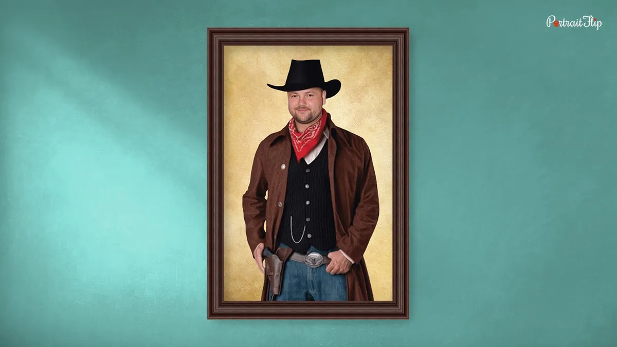 The Cowboy | Custom Royal Portrait by PortraitFlip [Free Shipping]
