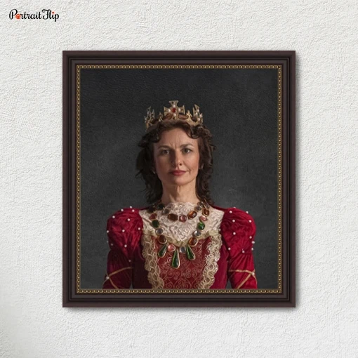 Custom Queen Royal Portrait from Photos | 100% Hand Painted