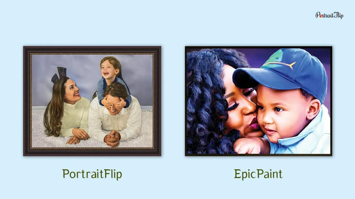 PortraitFlip vs EpicPaint: Choose The Best Custom Portrait Service!