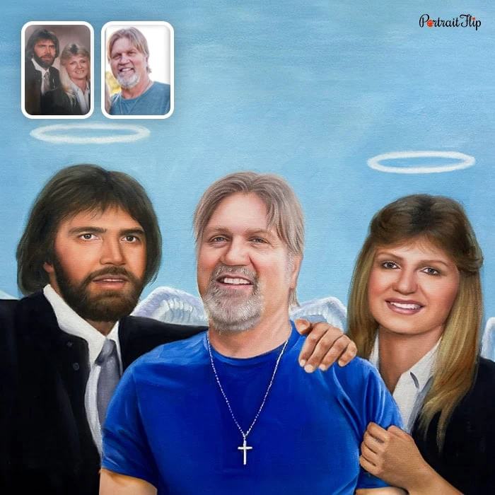 Custom Angel Portraits Enhanced With Embellishments