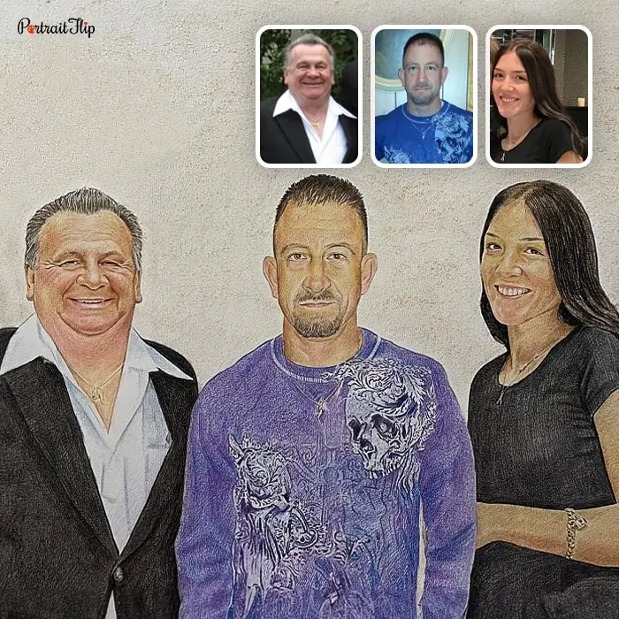 Turn Your Photo Into Custom Family Portrait | 100% Handmade