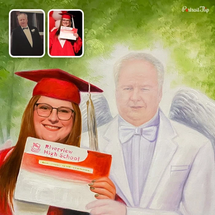 Custom Angel Portraits Enhanced With Embellishments