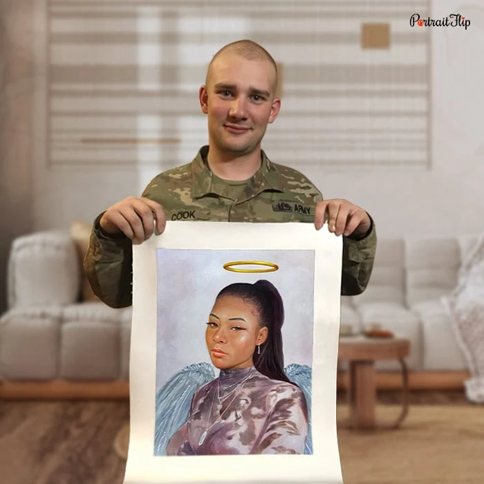 Custom Angel Portraits Enhanced With Embellishments