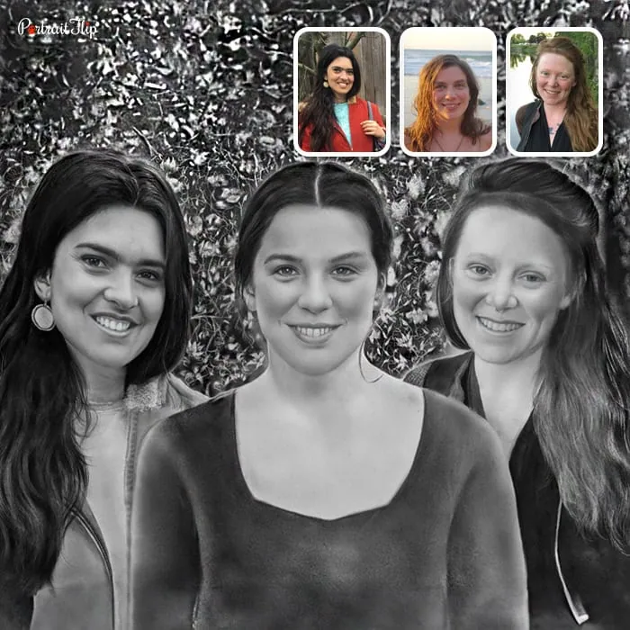 Merge Multiple Photos Into Custom Painting | Compilation Portraits